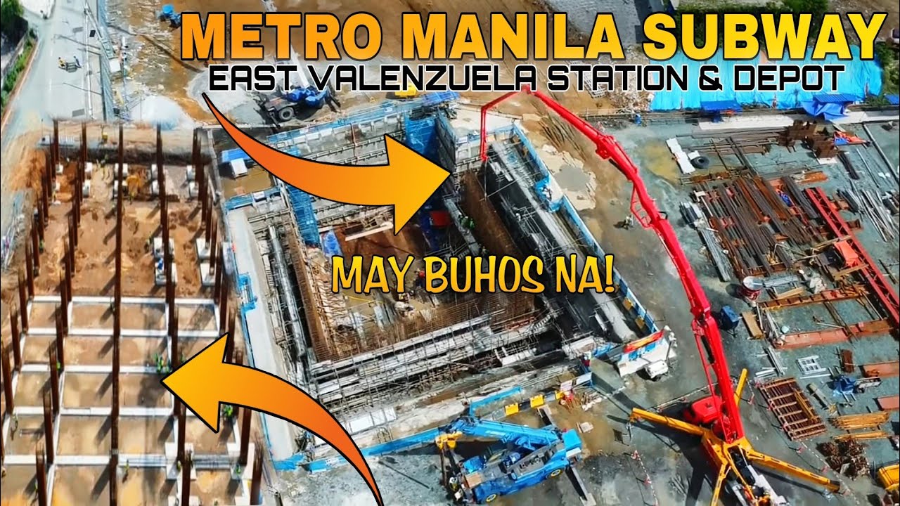 METRO MANILA SUBWAY EAST VALENZUELA STATION AND DEPOT UPDATE | APRIL 10 ...