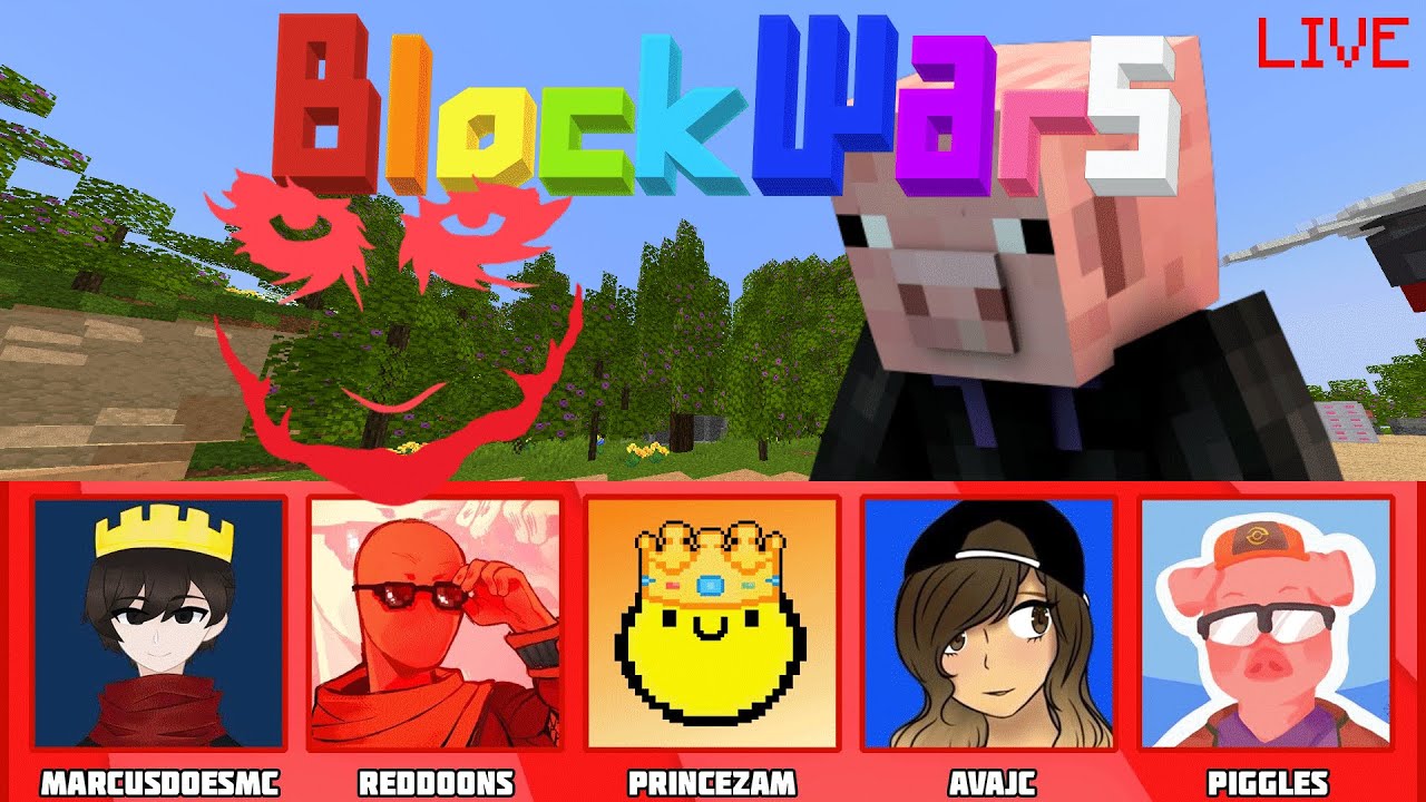 BLOCK WARS 13 TEAM JOKER ft. Reddoons, PrinceZam, AvaJC and ...