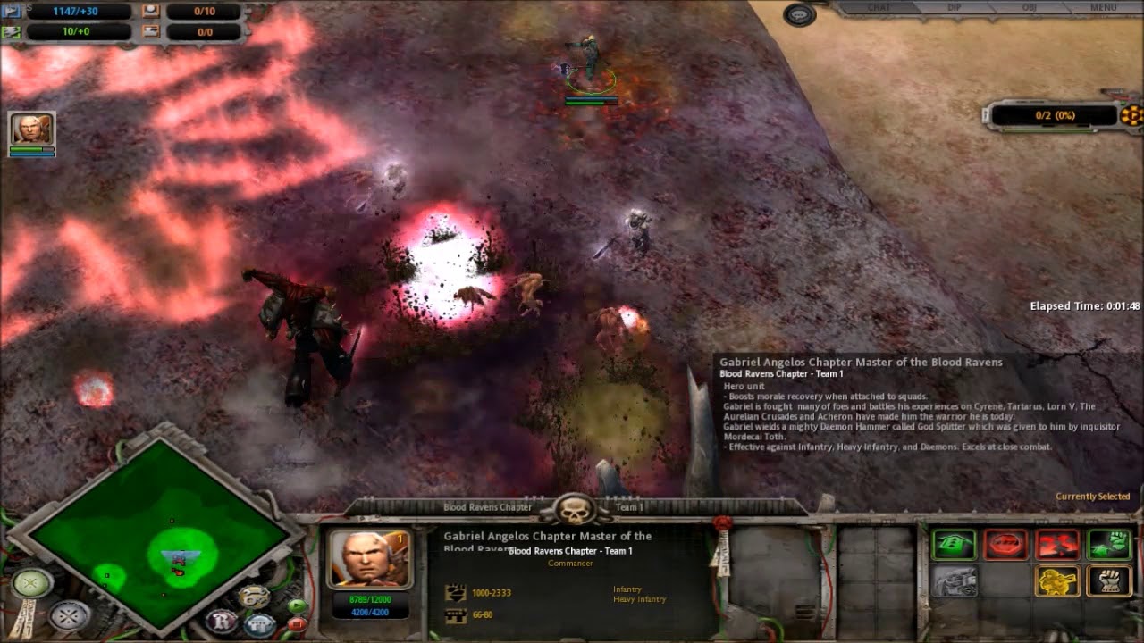 Dawn of war Soulstorm SCAR map Test - YouTube