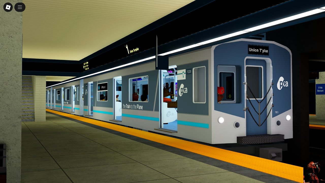 PTA Subway Fifth Avenue Lines : PST-7R train action - YouTube