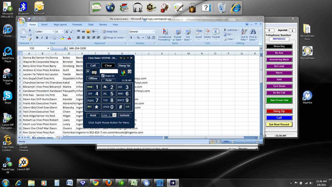 QuotaSmash ALL IN ONE Power Dialer w/ CLICK-TO-DIAL, POWERDIAL, SMS ...