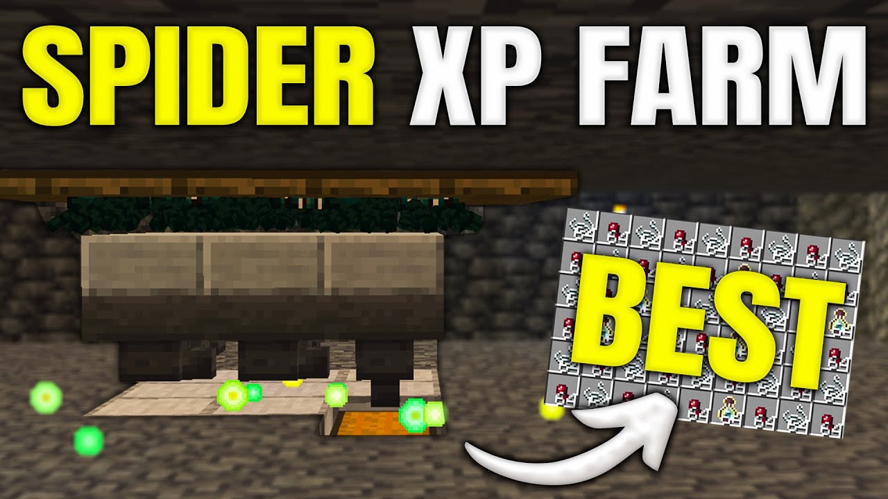 Best Cave Spider Spawner XP Farm in Minecraft Bedrock 1.21! - YouTube