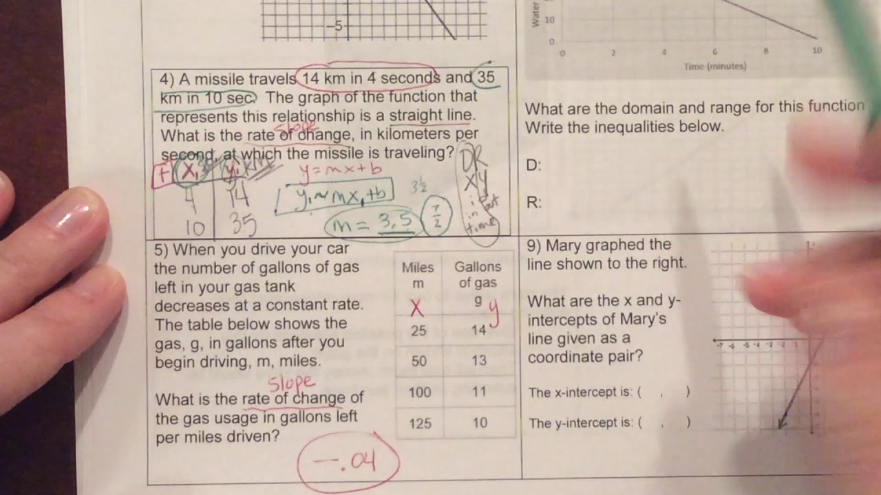 Unit 3 test review 5 through 7 - YouTube