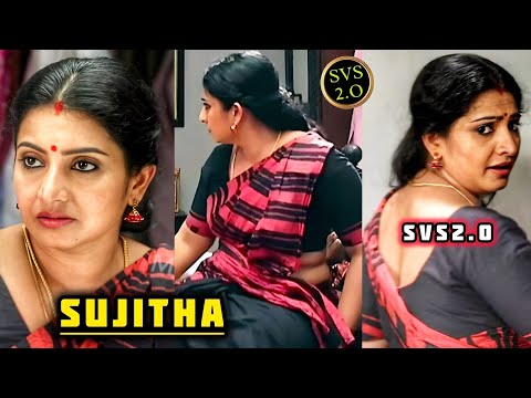 South TV Star Sujitha Dhanush in Her Regal Saree Transformation