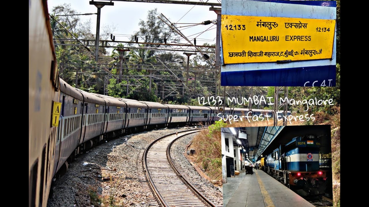 JOURNEY | 12133 Mumbai Mangalore Superfast Express | Full Journey ...