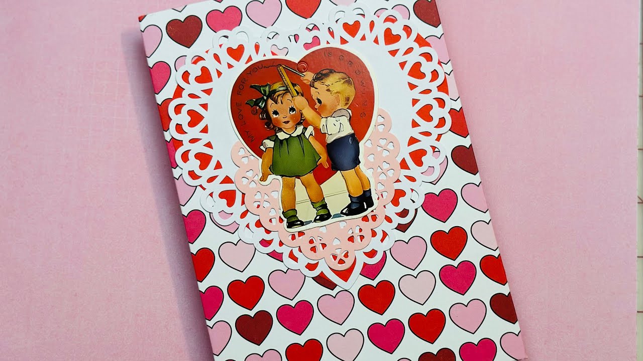 CRAFTING WITH TEMU AND DOLLAR TREE || VALENTINE ENVELOPE ALBUM ️ - YouTube