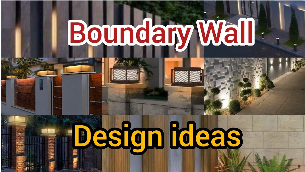 boundary wall designs | wall design | wall designs | ideas for boundary ...