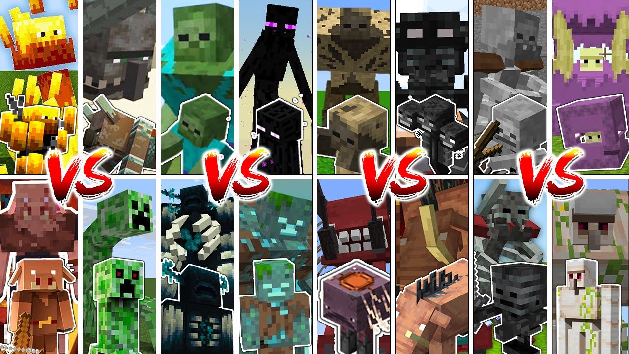 ALL MOBS DUO TOURNAMENT - Minecraft Mob Battle - YouTube