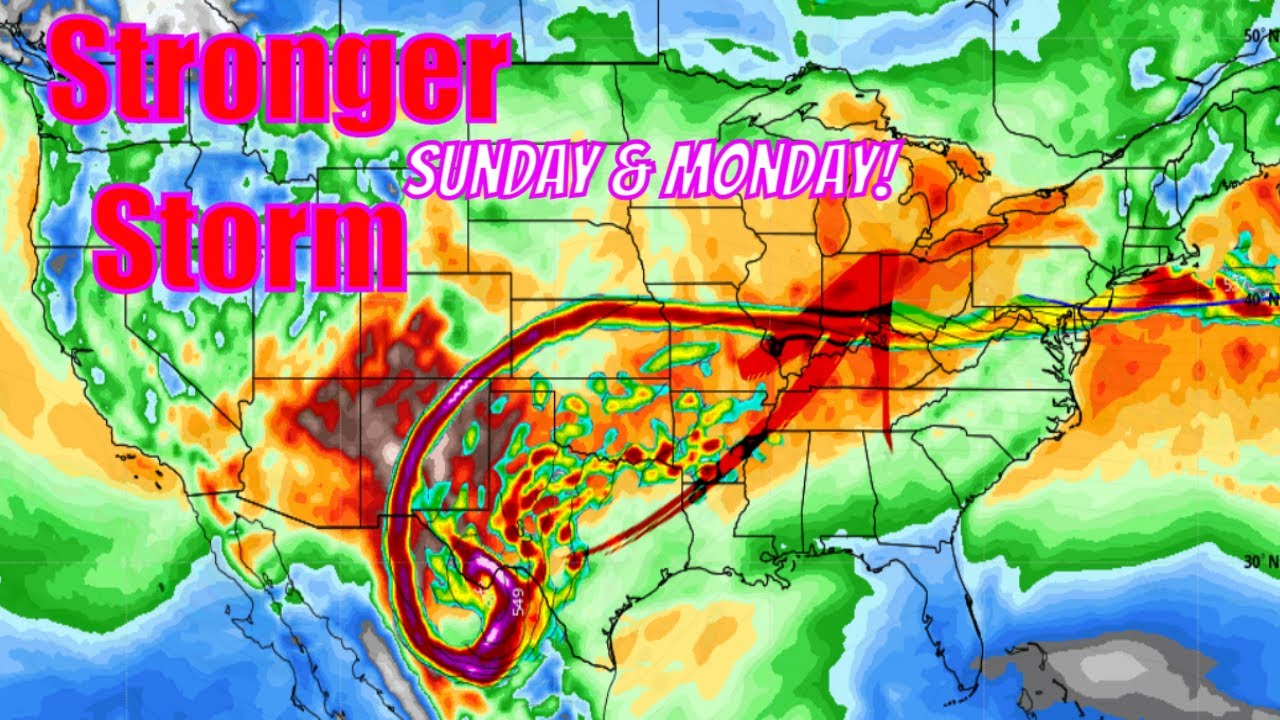 Stronger Storm Coming Sunday & Monday! - The WeatherMan Plus - YouTube