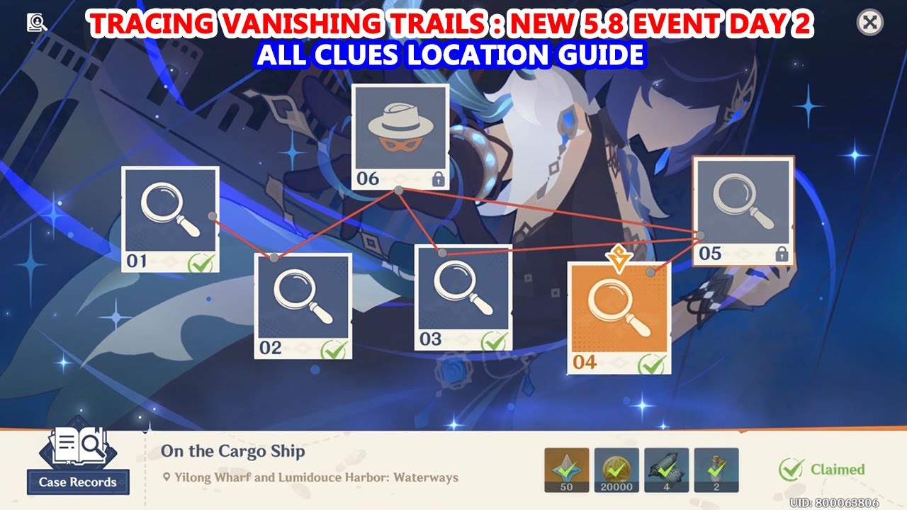 Genshin Impact Tracing Vanishing Trails : New 5.8 Event Day 2 : All ...