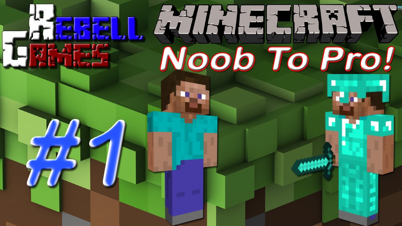 Minecraft: Noob to Pro Tutorial [01] η πρώτη νύχτα! - YouTube