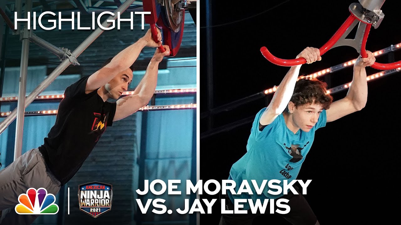 Joe Moravsky and Jay Lewis Take on the Power Tower - American Ninja ...