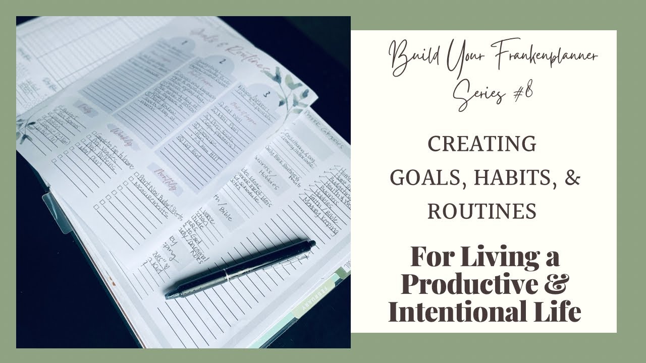 Creating Goals Routines & Habits In Your Planner || How I Use My ...