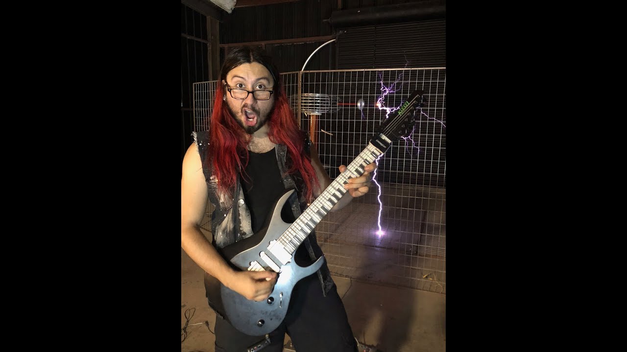 Gabriel Guardian plays the guitar through a Tesla coil! - YouTube
