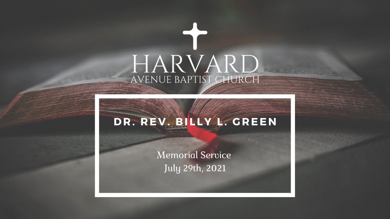 HABC Memorial Service for Dr. Rev. Billy L. Green - YouTube