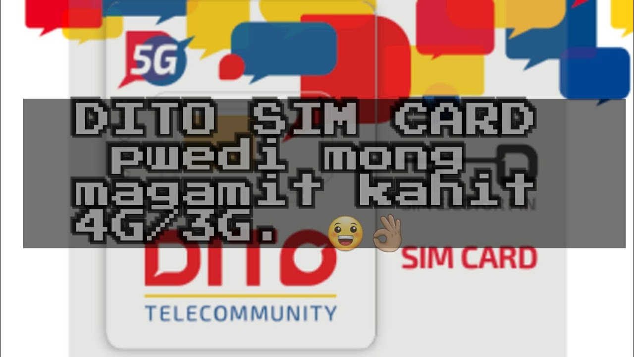 HOW TO USE DITO SIM IN 4G/3G? - YouTube