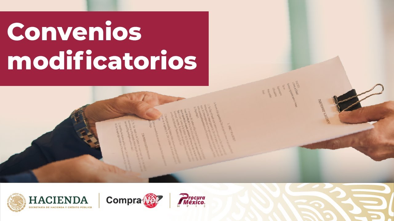 3. Convenios modificatorios - YouTube