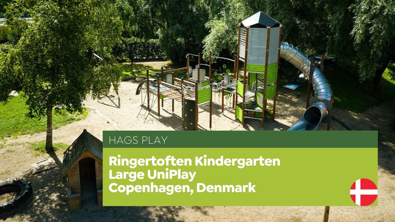 Natural looking playground in Copenhagen, Denmark | HAGS Completed ...