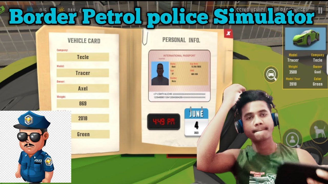 Border Patrol Police Simulator Gameplay #borderpatrol - YouTube