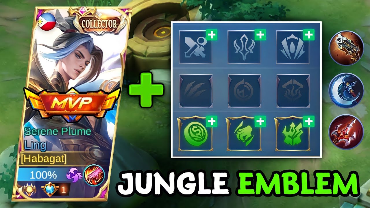 LING JUNGLE EMBLEM + BEST BUILD 2022 | Ling God Mode iN Solo Ranked ...