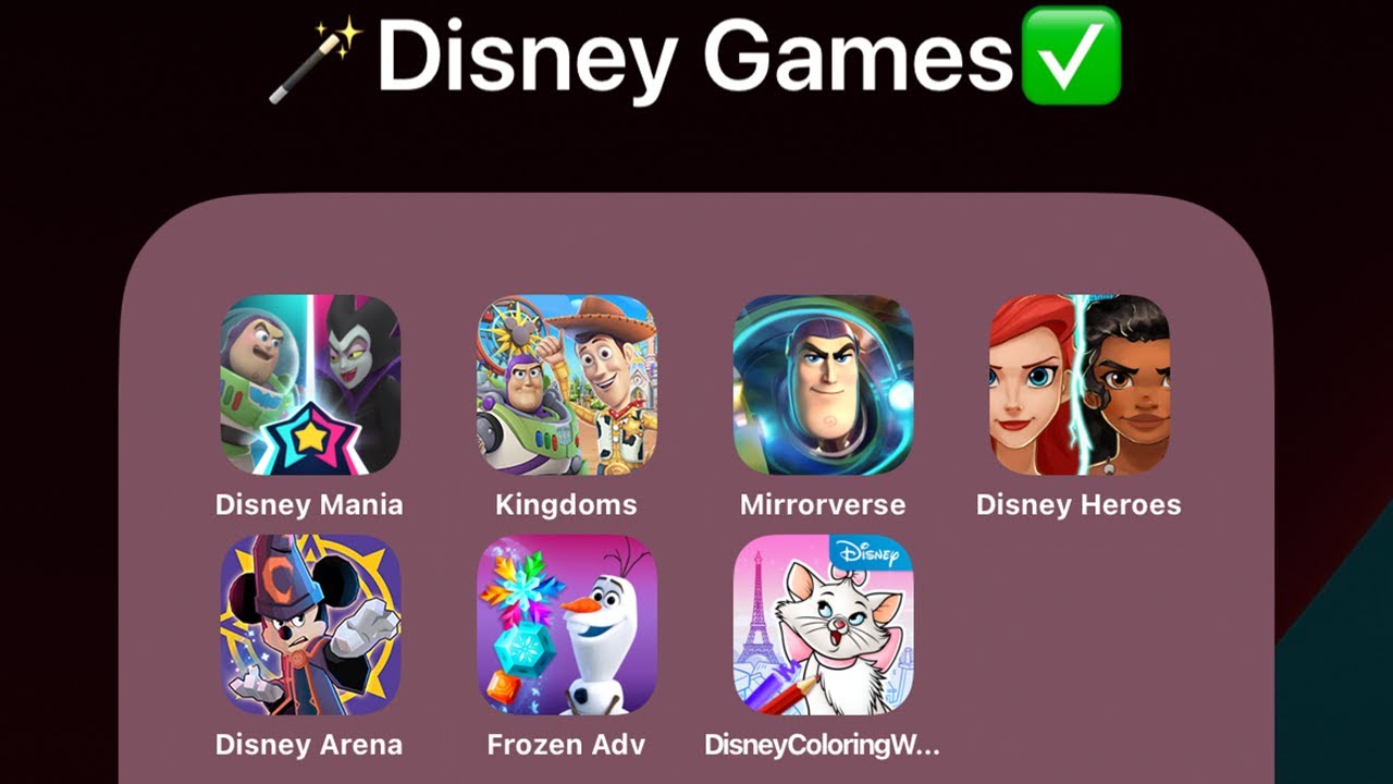 Disney - Coloring World,Frozen Adventures,Disney - Arena,Mirrorverse ...