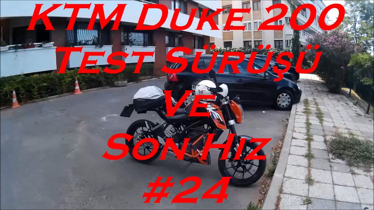 KTM Duke 200 Test Sürüşü Ve Son Hız / KTM Duke 200 Test Drive And Top ...