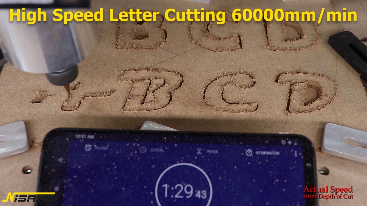 x shaper plus CNC High Speed Letter Cutting 6000mm/min - Nisaro CNC ...