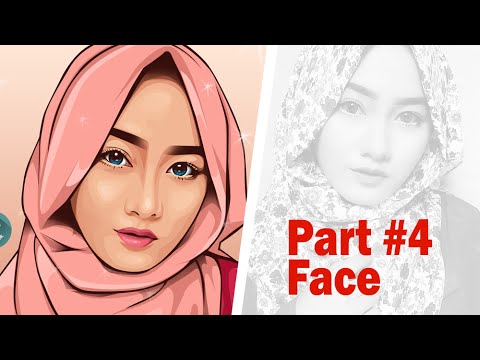 Vector Vexel Portrait Tutorial | Part #4 Face - YouTube