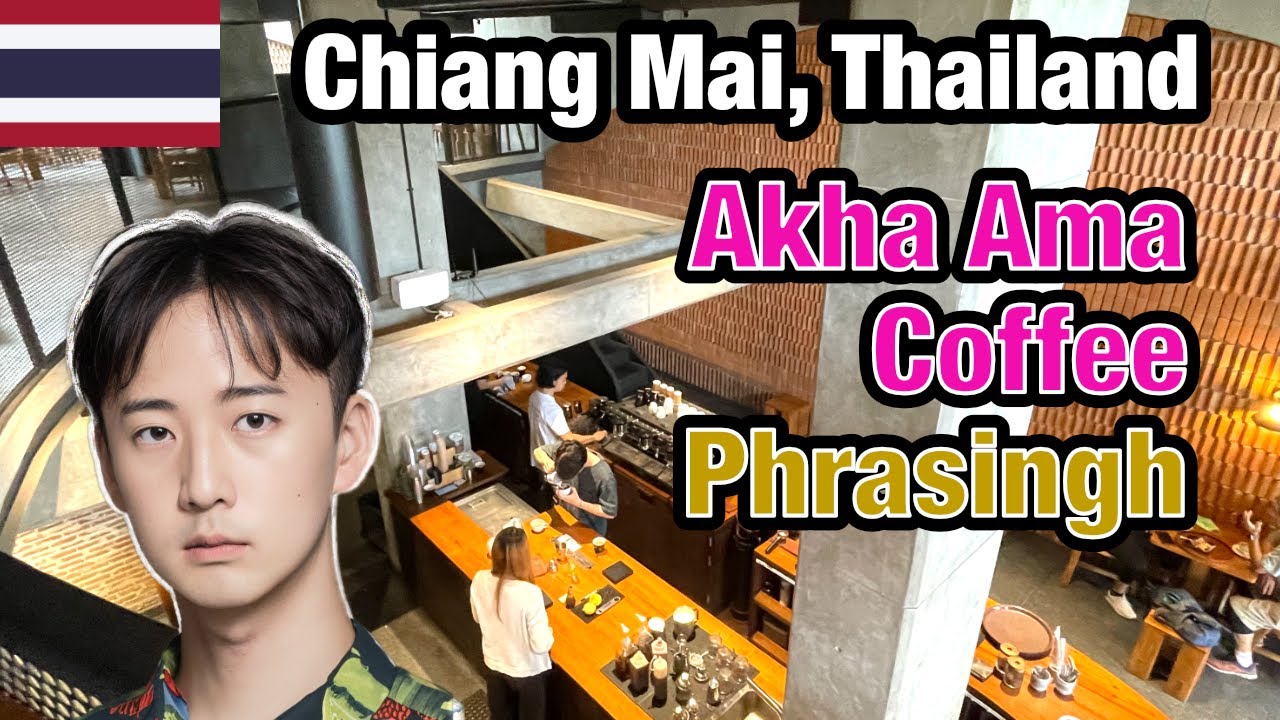 AKHA AMA COFFEE, a popular cafe in Chiang Mai - YouTube