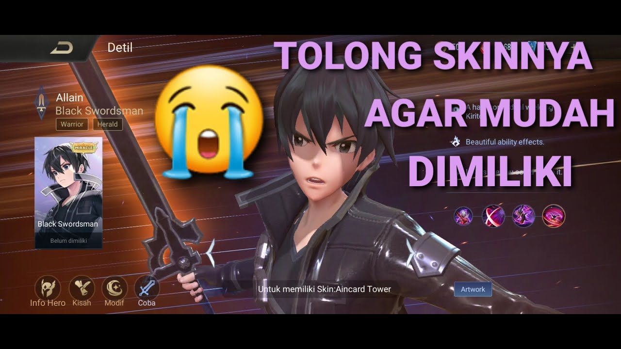 LIEN QUAN MOBILE NEW HERO ALLAIN AS KIRITO CLAIM WITH TOKEN - YouTube