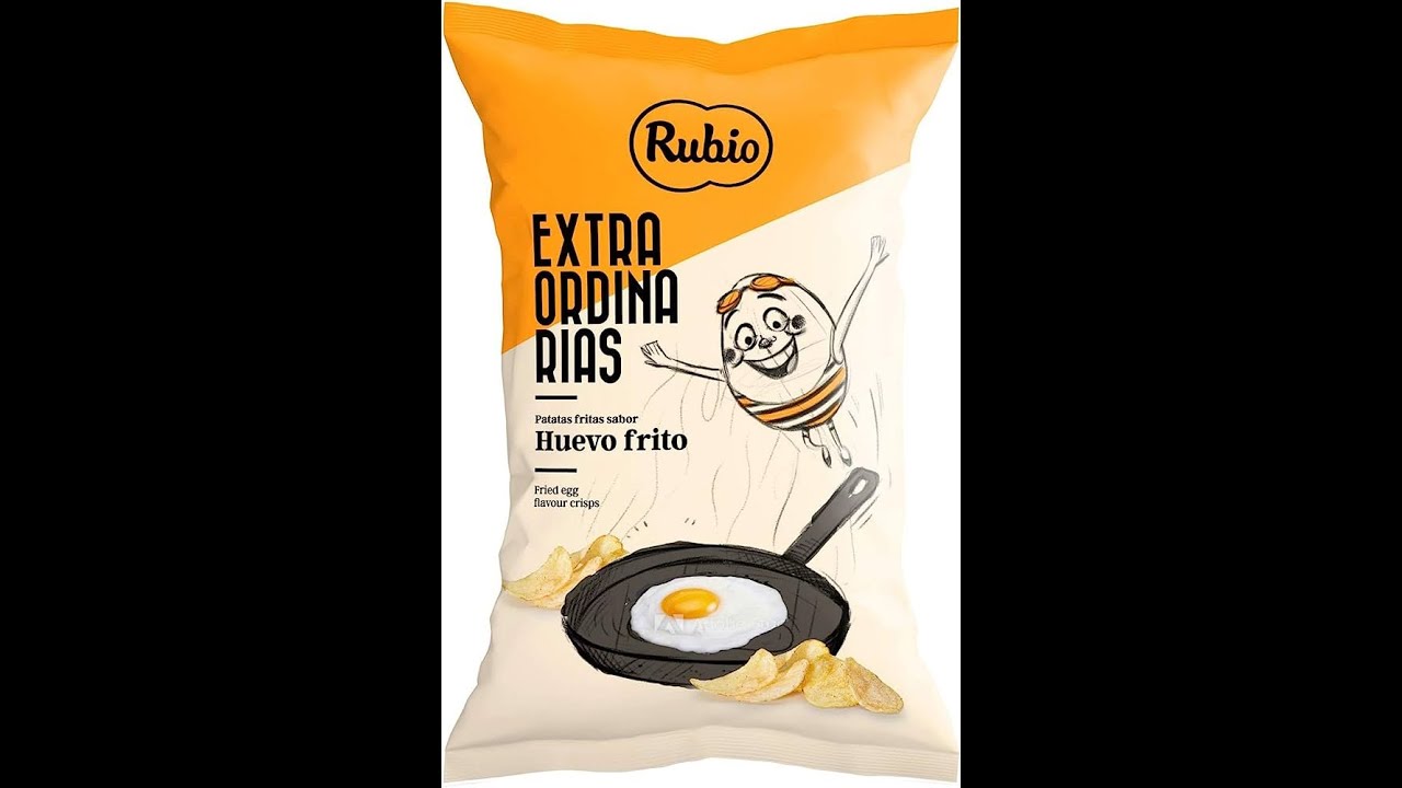 Fried Egg Flavour Crisps - Rubio - Extra Ordina Rias - Farmfoods - £2 ...