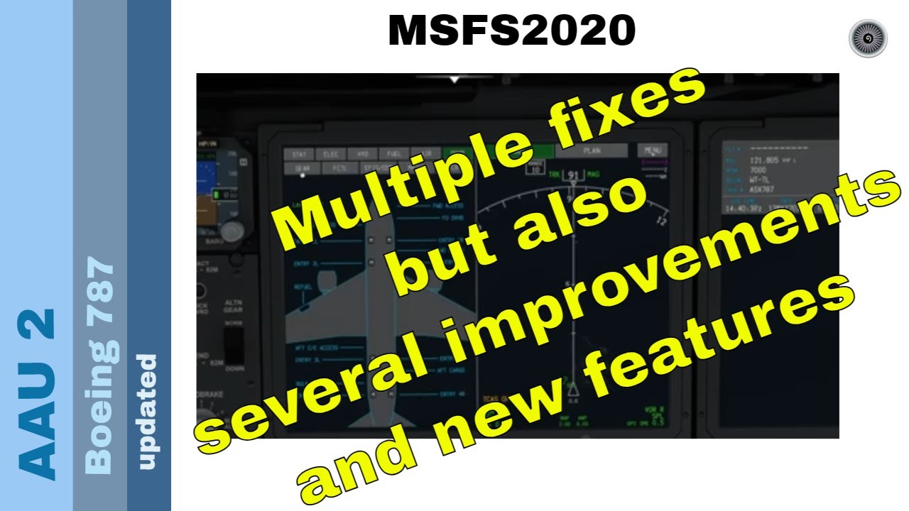 Flight Simulator 2020 - MSFS Update - Aircraft & Avionics Update 2 - Boeing 787 updated - YouTube