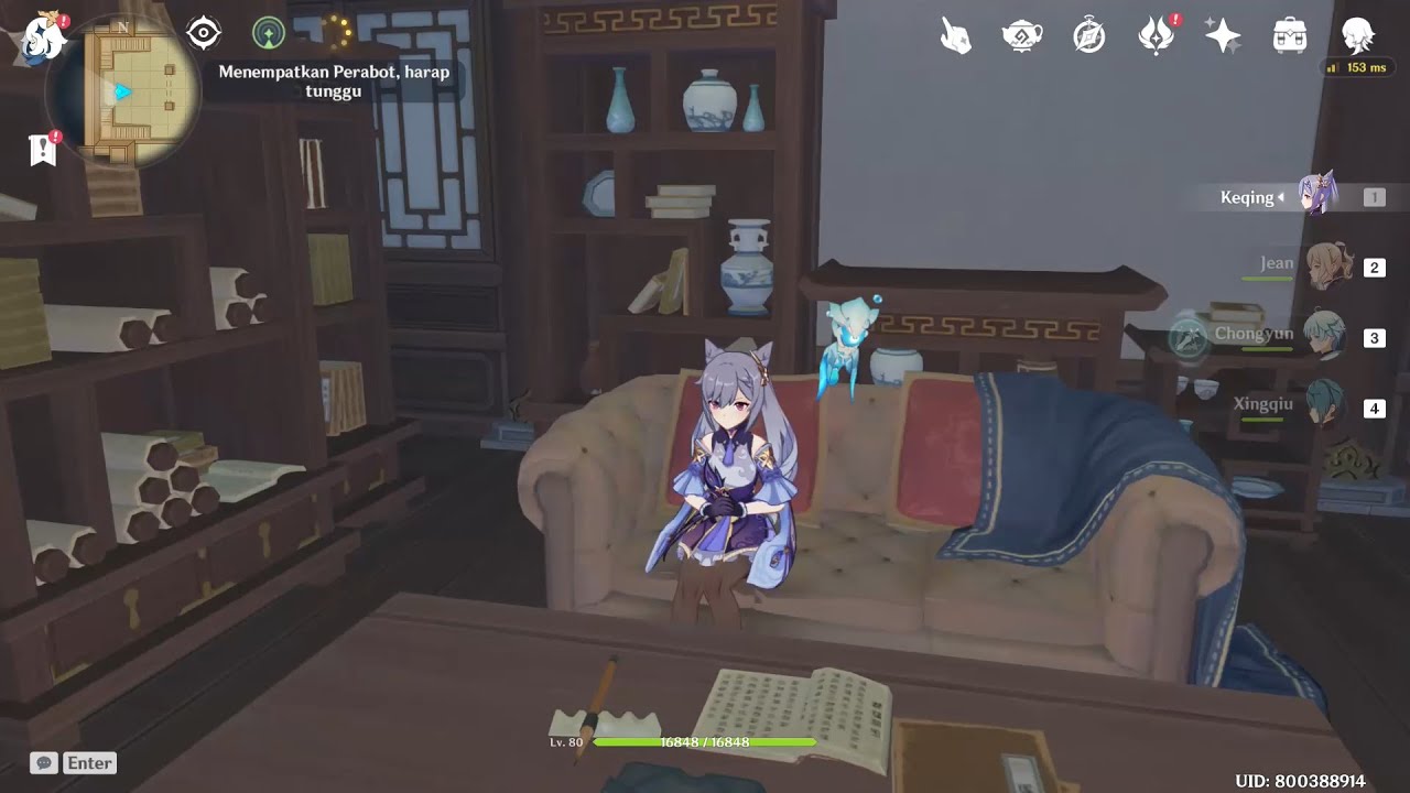 STUDY ROOM FOR MY KEQING- GENSHIN IMPACT GABUT MOMENT - YouTube