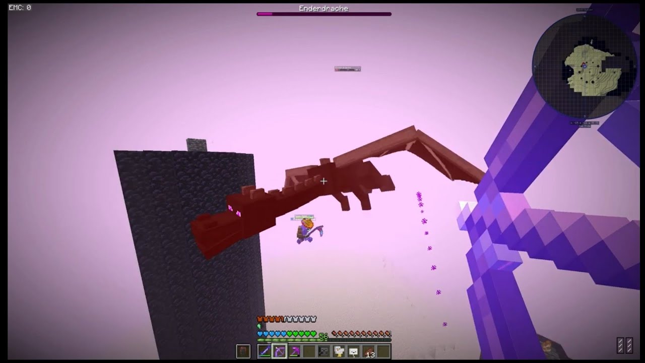 Wir gehen dem Enderdrachen an den Kragen Minnecraft Crazy Craft #12 ...