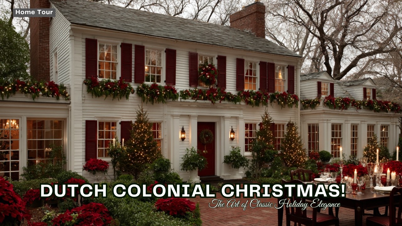 🎄Dutch Colonial Christmas Home Tour | The Art of Classic American ...