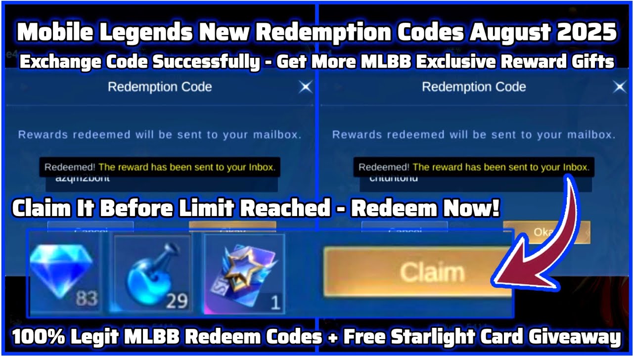 New Mobile Legends Redeem Codes August 29 2025 - Get More Exclusive ...