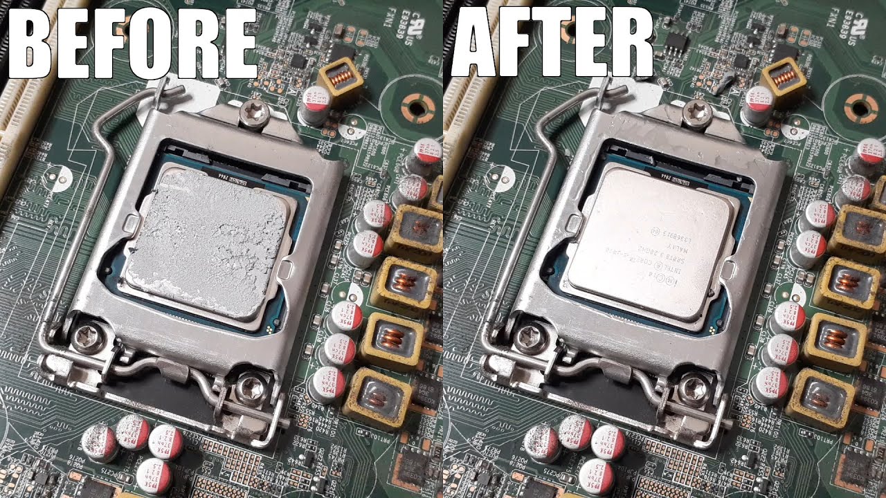 CPU Thermal Paste Cleaning | Intel I5-3470 - YouTube
