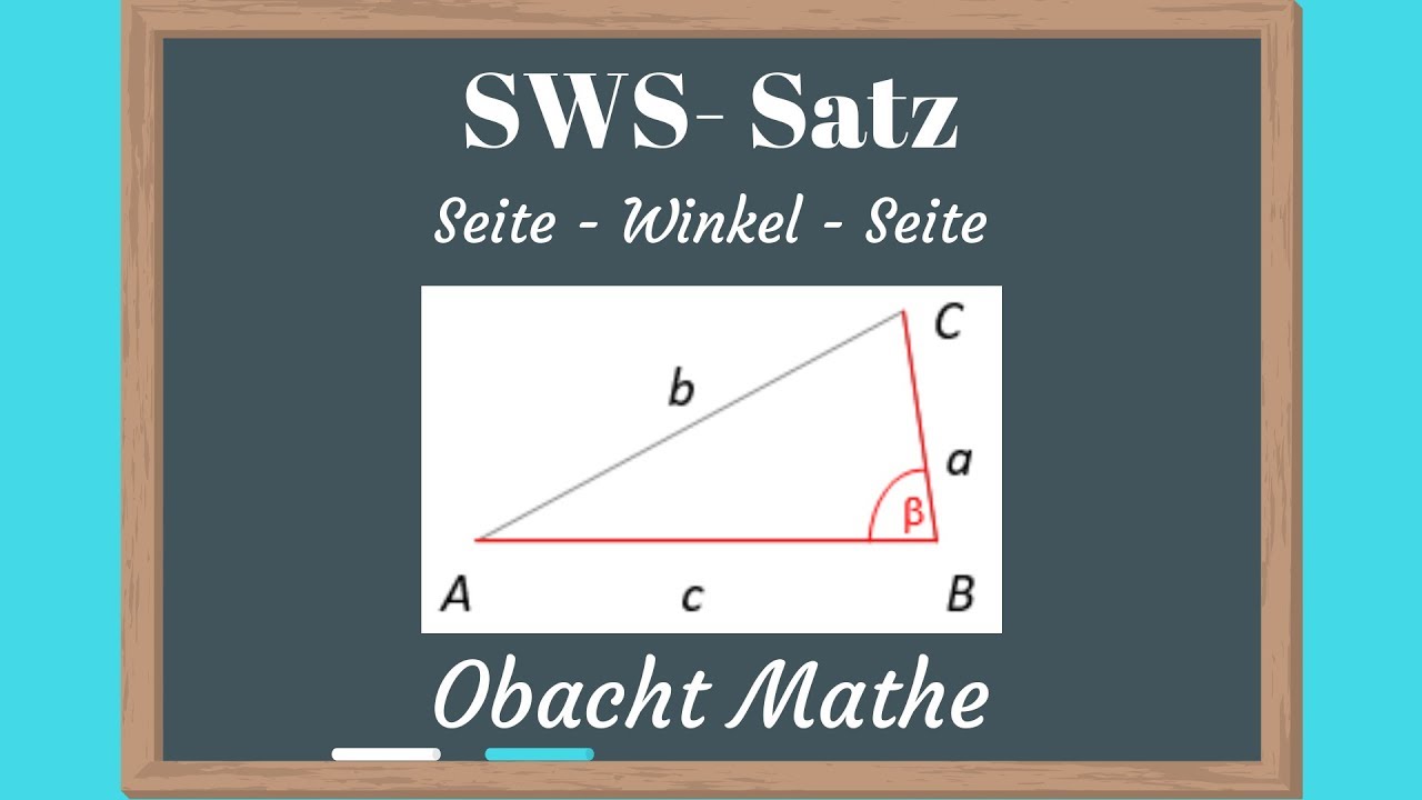 SWS Satz (Konstruktion eines Dreiecks) - Seite Winkel Seite ...