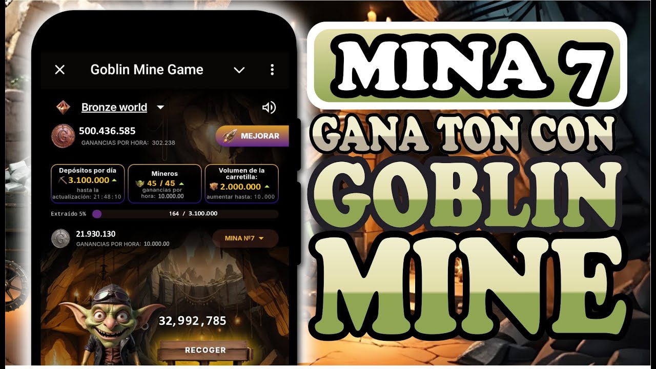 ¡DESCUBRE EL SECRETO DE LA MINA 7 EN GOBLIN MINE! 💰 GANA TON FÁCIL Y ...