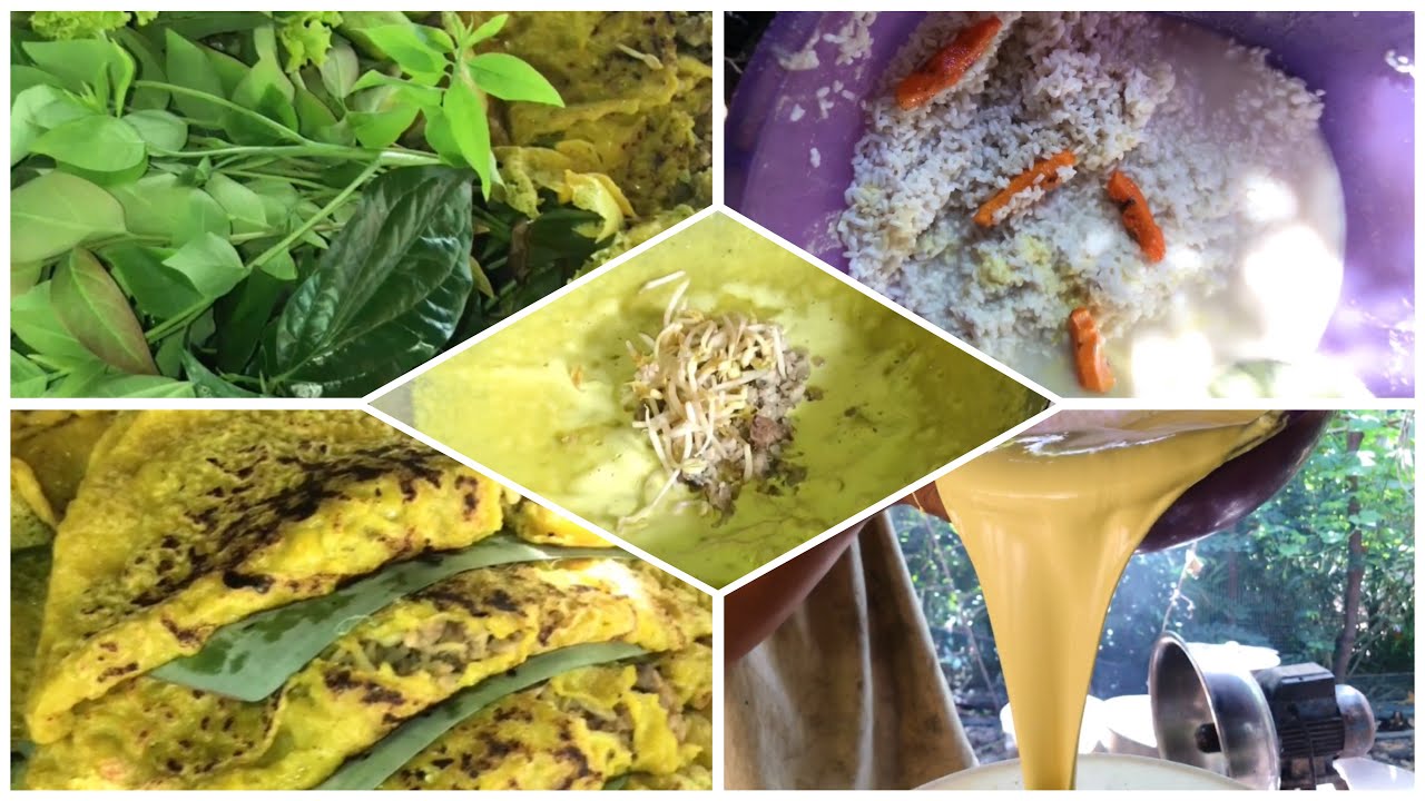 #Cook&Relaxing Khmer food Banh Chhev / បាញ់ឆែវ - YouTube