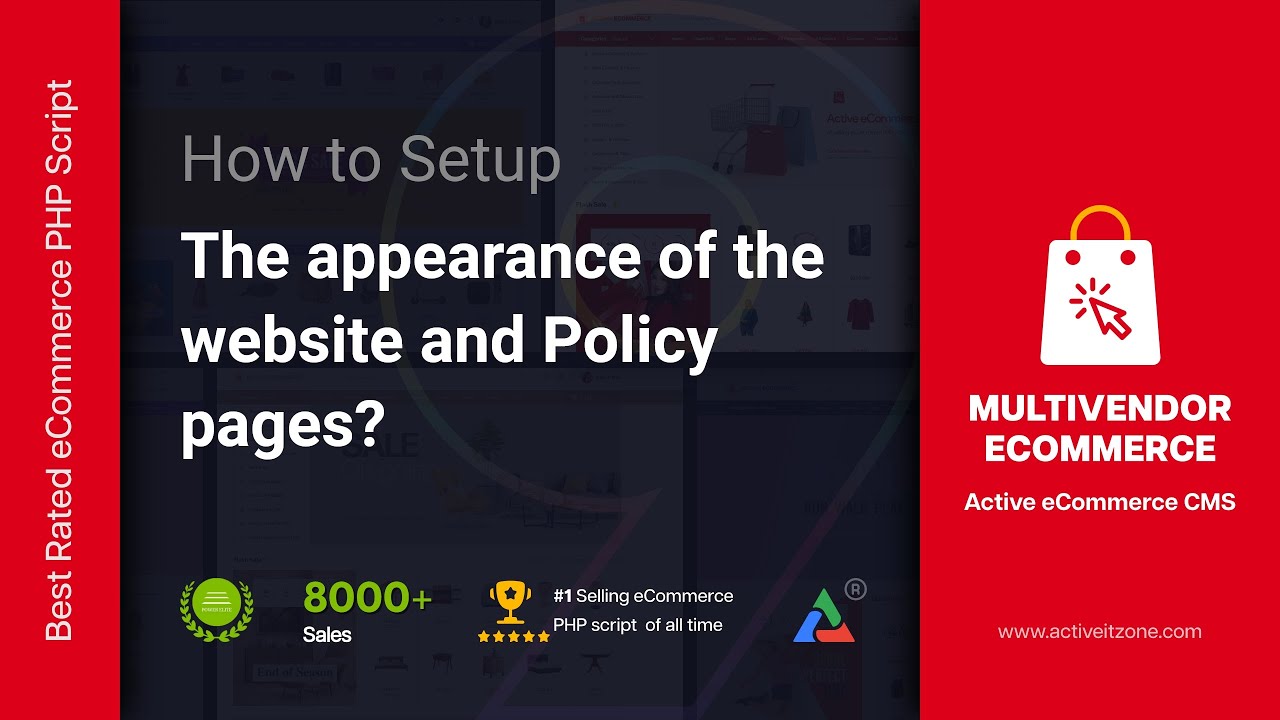 How to Set up the appearance of the website and Policy pages | Active ...