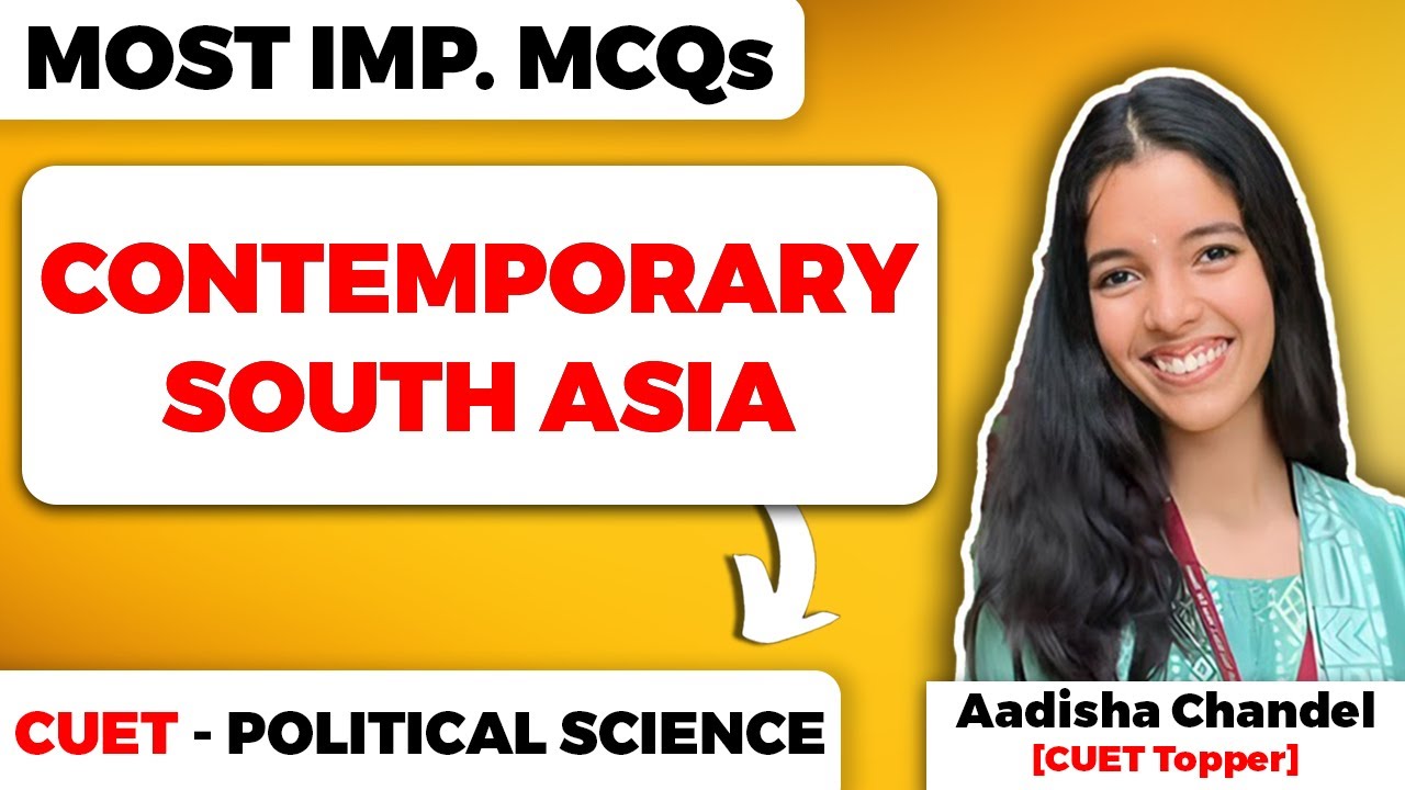 Contemporary South Asia Class 12 Political Science Most Important MCQs ...