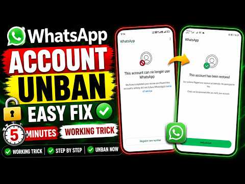 This Account Can’t Use WhatsApp Problem | New WhatsApp Ban Solution 2026