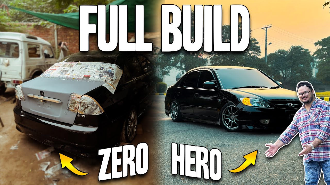 Full build - we build a clean honda civic in 9 minutes - YouTube