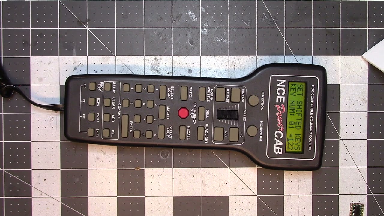 NCE Power Cab extended function setup. - YouTube