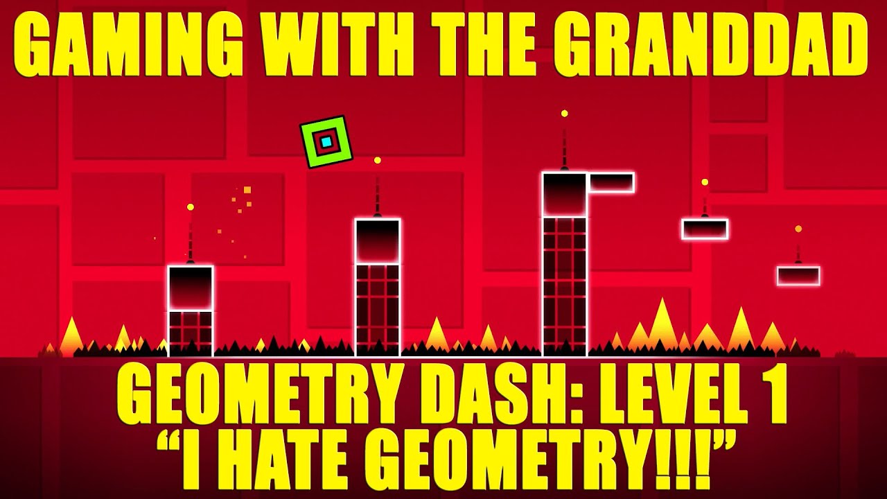 First Play | Geometry Dash Level 1: "I Hate Geometry!!! - YouTube