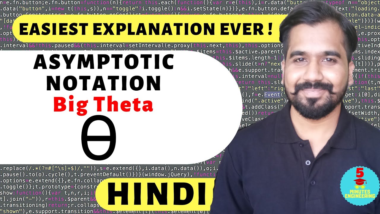 Asymptotic Notation : Big Theta Explained in Hindi l Design And Analysis Of Algorithm - YouTube