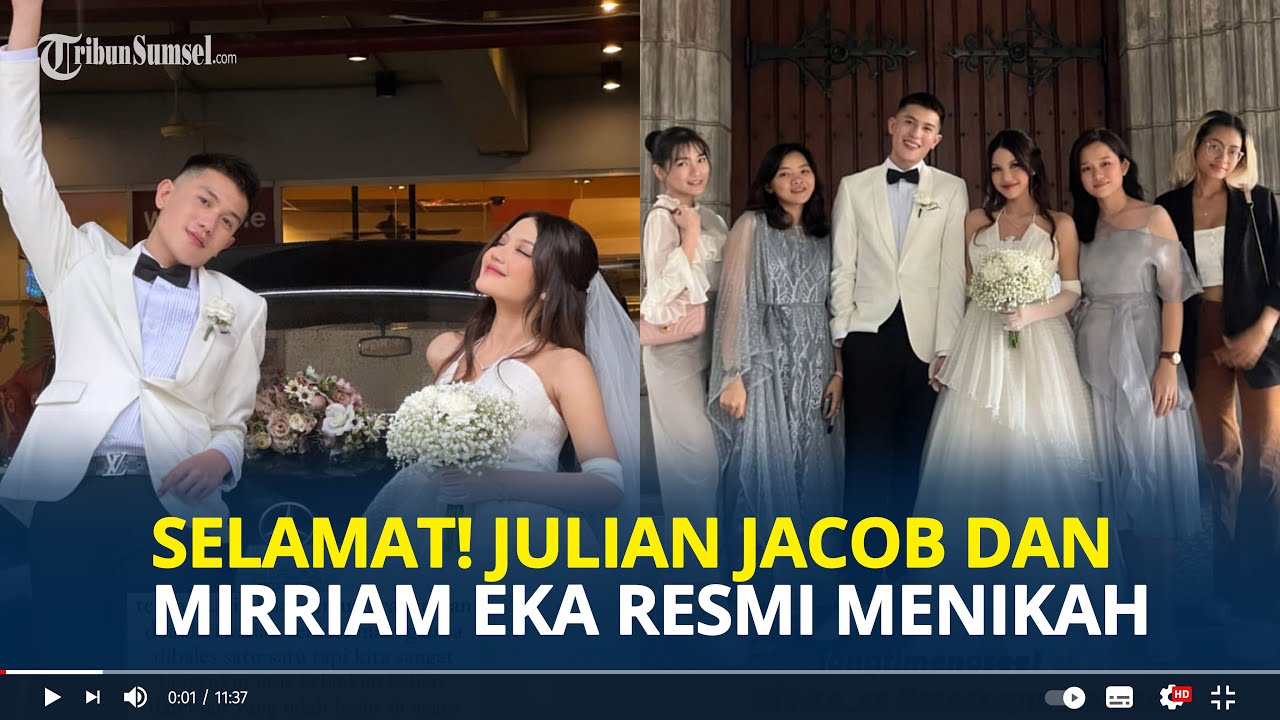 SELAMAT! Julian Jacob dan Mirriam Eka Akhirnya Resmi Menikah, Pemberkatan di Gereja - YouTube