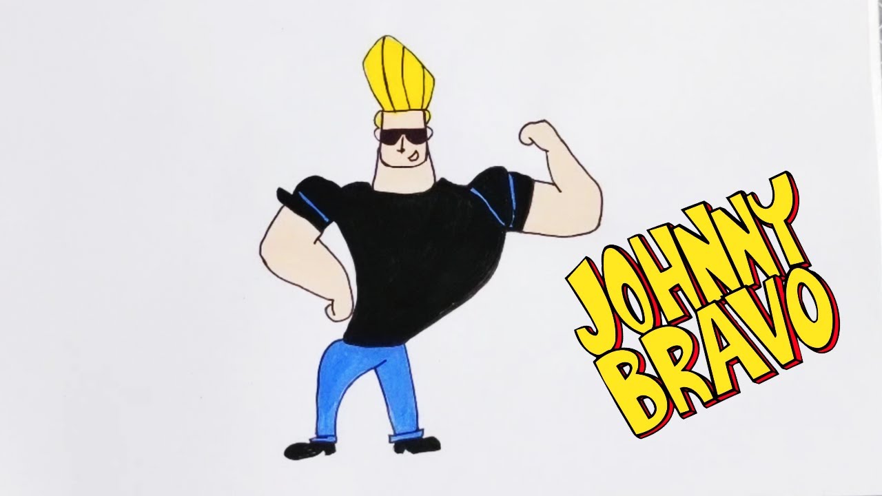how to draw johnny bravo step by step | easy drawing tutorial | Vipra ...