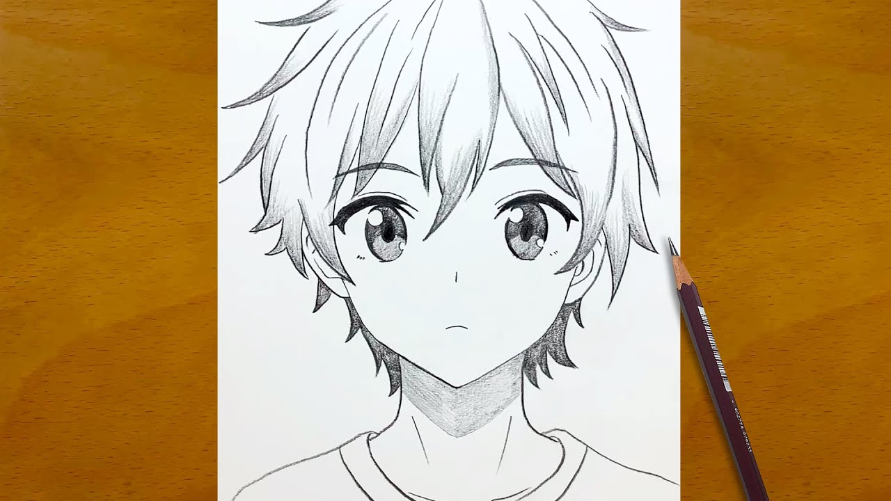Anime Sketch | How to Draw a Cute Anime Boy | Beginner-Friendly Boy ...